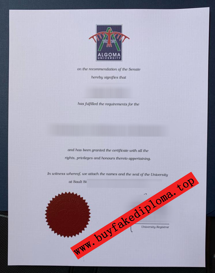 How to buy an Algoma University degree certificate in Canada?